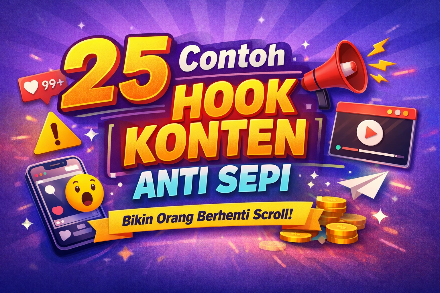 25 Contoh Hook Konten Anti Sepi – Keadilan Leads Bagi Seluruh CS Indonesia
